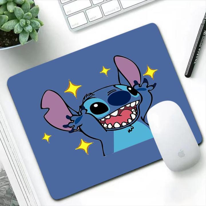 Stitch Small Mouse Pad Gamer Computer Kawaii Mat Mousepad Desk 15x15 ...