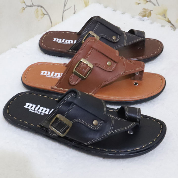 mimi Marikina Men’s Slippers Sandals Genuine Leather k202 | Lazada PH