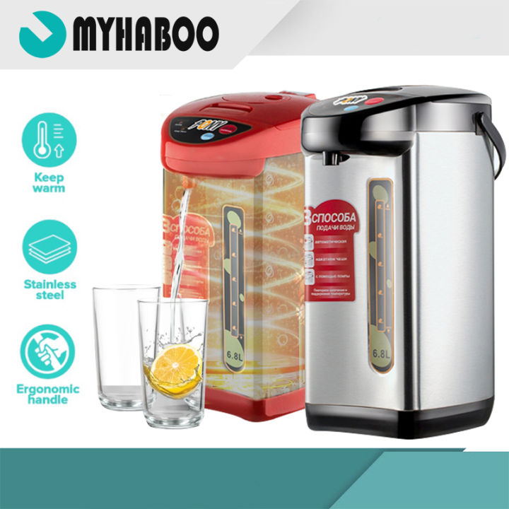 Kettle Thermo Pot 6.8 L Thermos Hot Water Dispenser Thermo Flask / Pemanas Air Pensonic Thermo ...