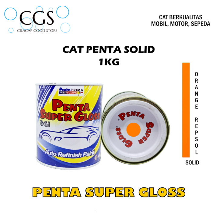 Cat Duco Penta Super Gloss ORANGE REPSOL 1Kg / cat mobil motor besi ...