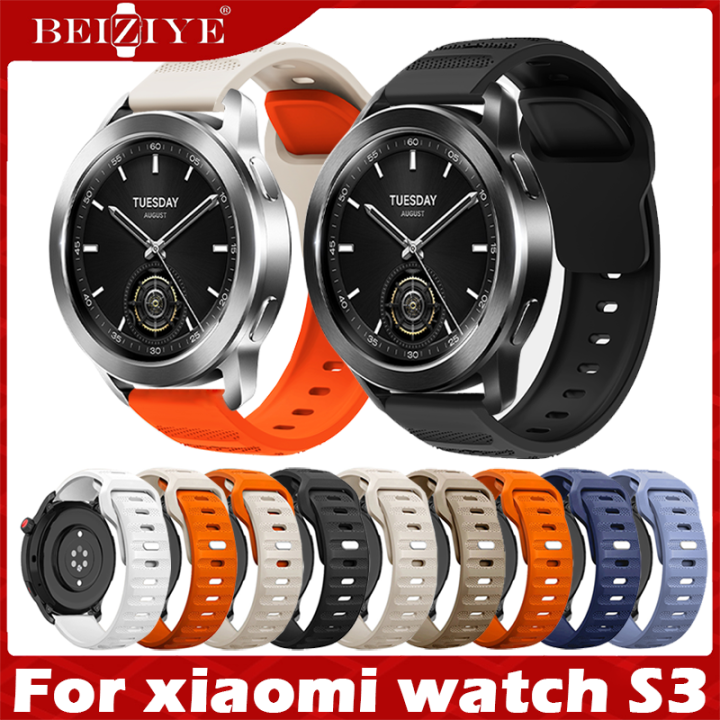 For xiaomi watch s3 strap Soft Rubber Band mi watch s3 Sport Watchband ...
