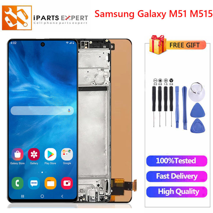 IPARTSEXPERT AMOLED Original LCD For Samsung Galaxy M51 LCD Display ...