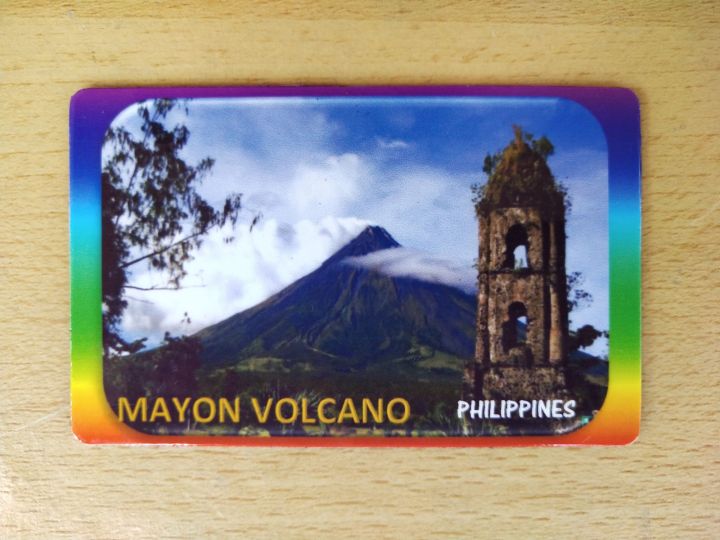 Philippine Rubber Magnet Souvenir Design (Mayon Volcano) | Lazada PH