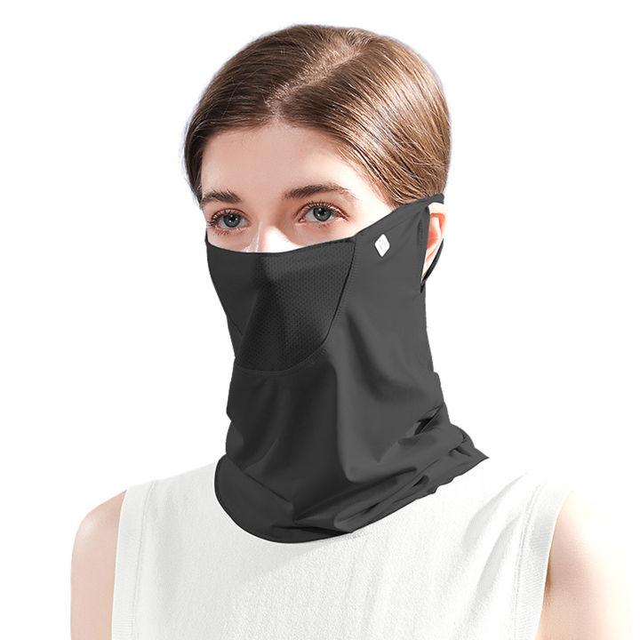 LIXADA Women Summer Face Cover UV Protction Earloop Neck Gaiter ...