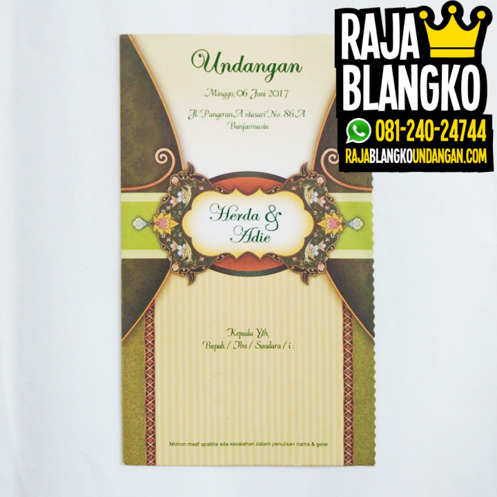 BLANGKO UNDANGAN JAGO 11 | RAJA UNDANGAN | Lazada Indonesia