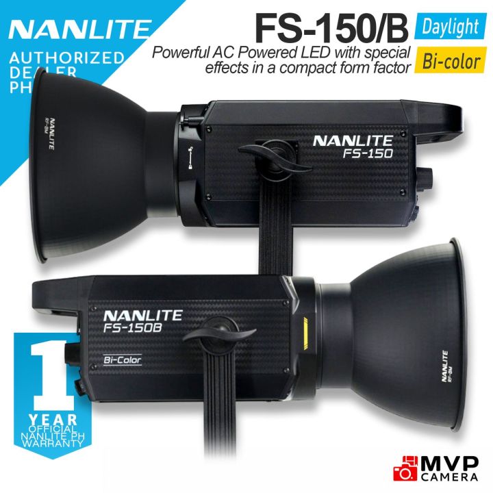 [ONHAND] NANLITE FS-150 Daylight & FS-150B Bi-Color AC LED Monolight ...