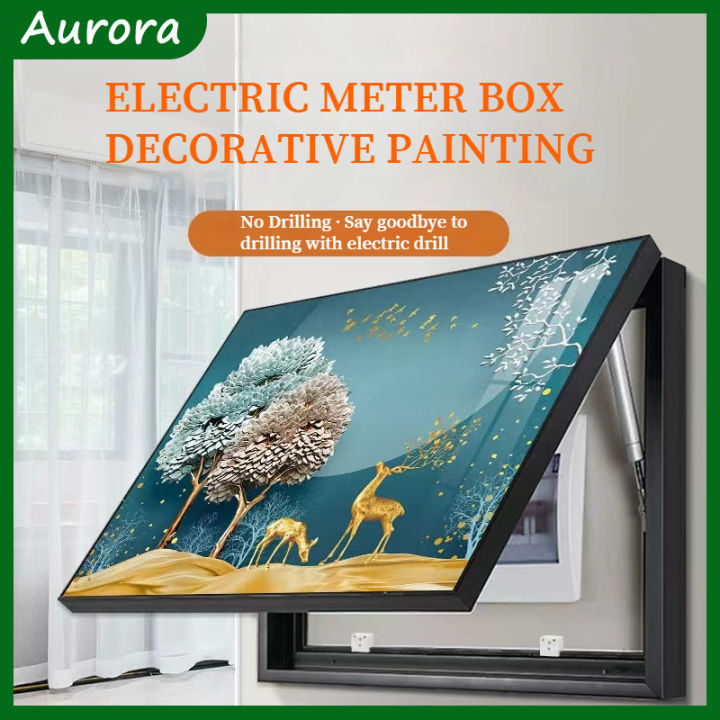 Electric Meter Box Decorative Painting Modern Simple Punch-Free ...