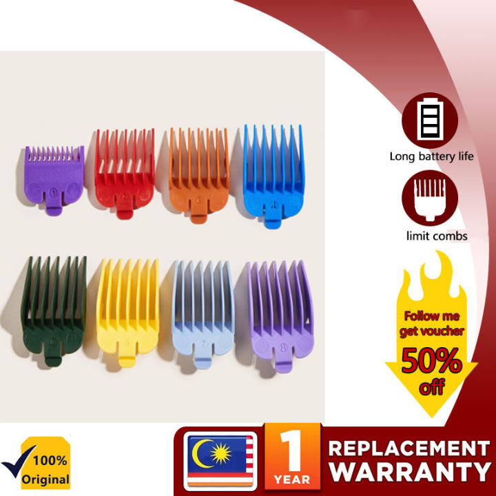 8pcs Universal Professional Hair Clipper Limit Comb Guide Attachment Set For Hair Clipper Access ...