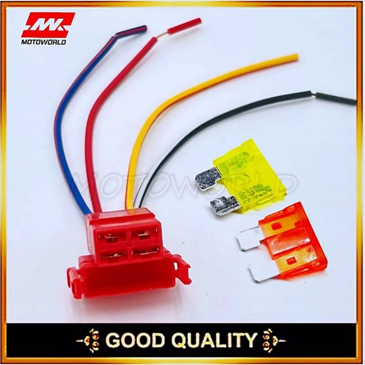 Motorcycle Universal Double Fuse Holder Fuse Box whit 10A 20A Fuse ...