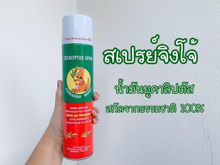 Eucalyptus spray Kangaroo Brand สเปรย์ ยูคาลิปตัส ตราจิงโจ้ 300 ml. 1 ...