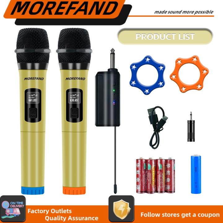 308V1-S/308V2-SDual Floating Mic Wireless Microphone Dual Handheld Mic ...