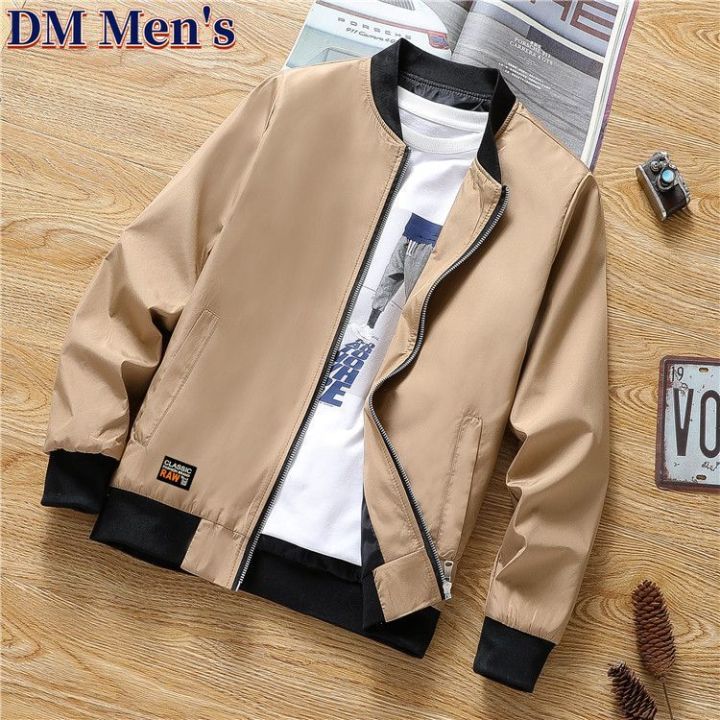 DM Men's Baseball Jacket Men Plus Size 4XL Fashion Casual Korean Jacket ...