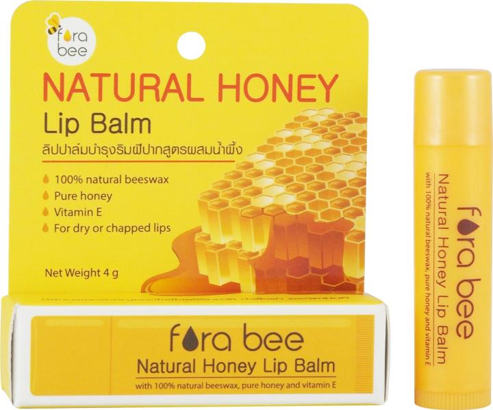 ลิปบาล์มผสมน้ำผึ้ง(Natural Honey Lip Balm) ยี่ห้อFora Bee | Lazada.co.th