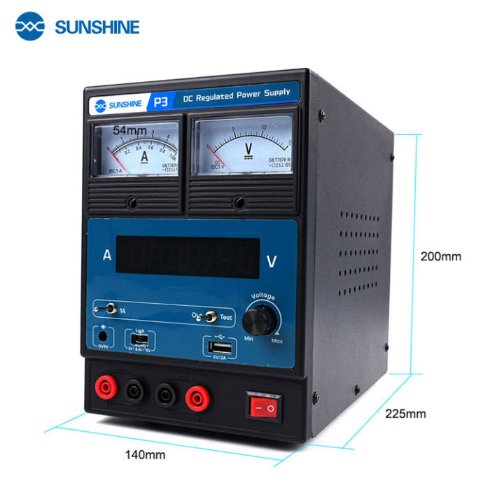 เพาเวอร์ซัพพลาย SUNSHINE P3 5A 15V DC แหล่งจ่ายไฟ DC แบบควบคุม | Lazada ...