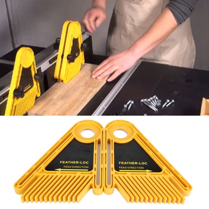 โต๊ะเลื่อยพลาสติก Featherboard อเนกประสงค์คู่สำหรับงานไม้เราเตอร์โต๊ะ ...