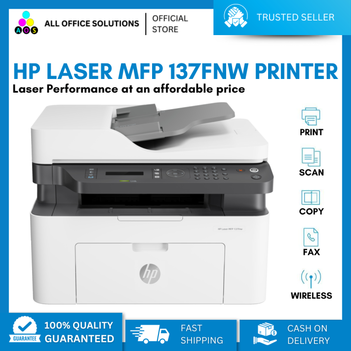 HP Laser MFP 137fnw (4ZB84A) Printer | Lazada PH