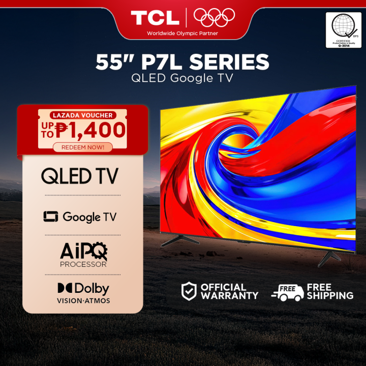 TCL P7L Series Premium QLED TV (ONKYO 2.0 Hi-Fi System, Slim & Uni-body ...