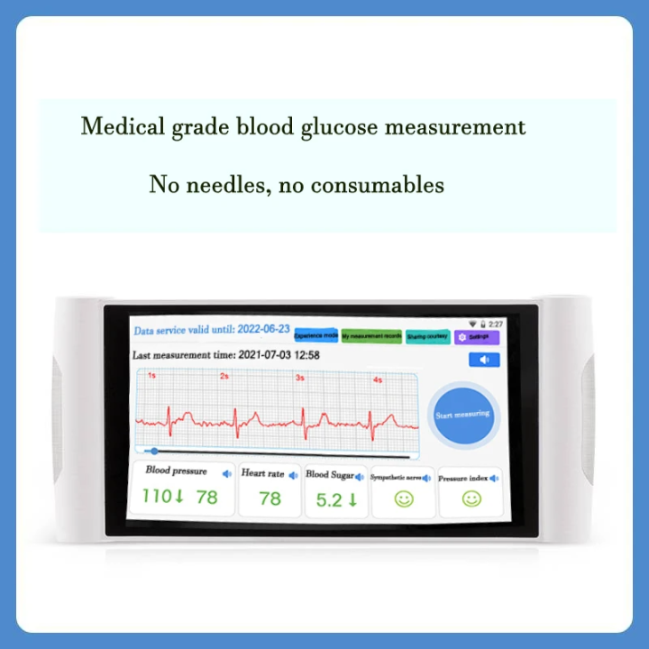 Non-Invasive Blood Glucose Non-Blood Collection Needle-Free, Meter For ...