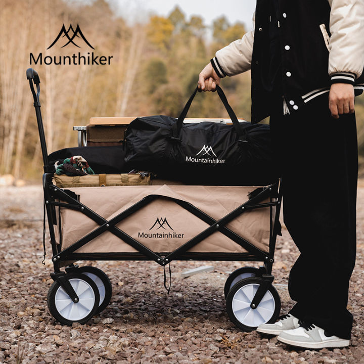 Outside the mountain, the customers camp trolley can be folded with ...
