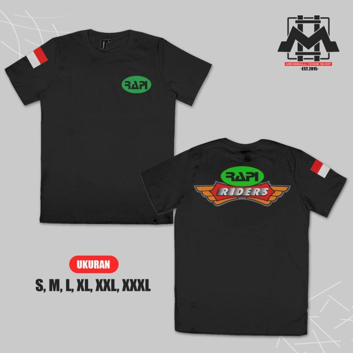 KAOS RAPI RIDERS INDONESIA RADIO ANTAR PENDUDUK INDONESIA COTTON COMBED ...