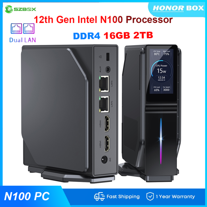 SZBOX S1 Mini PC Intel Alder Lake N100 Windows 11DDR4 32GB 500GB SSD ...