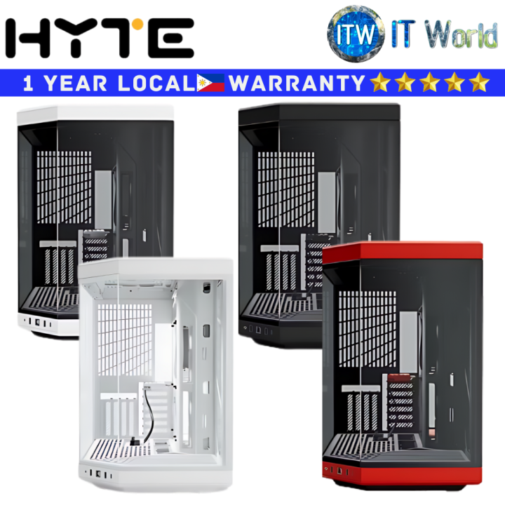 Itw | Hyte Computer PC Case Y70 Mid-Tower ATX Case (Black | Black/Red ...