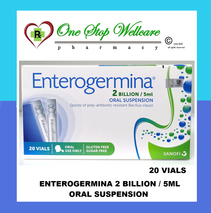 ENTEROGERMINA 2 BILLION / 5ML ORAL SUSPENSION 20 VIALS | Lazada