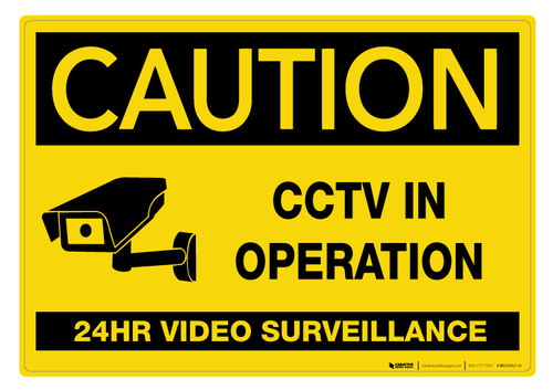 Laminated Caution CCTV signage | Lazada PH