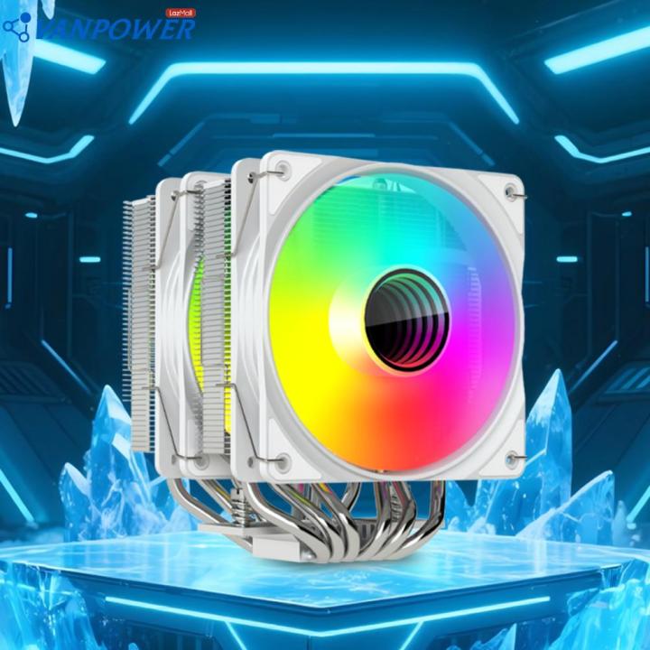 เครื่องทำความเย็น DT600แฝดทาวเวอร์สำหรับซีพียูที่มีการควบคุม PWM และการ ...