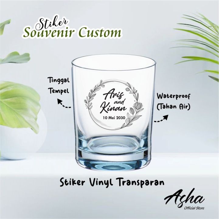 [120 PCS] - LABEL NAMA STICKER SVA - STIKER NAMA SOUVENIR TRANSPARAN ...