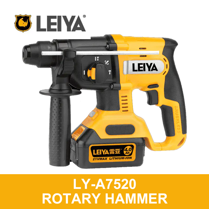 LEIYA CORDLESS ROTARY HAMMER LY-A7520 18V 4Ah | Lazada PH