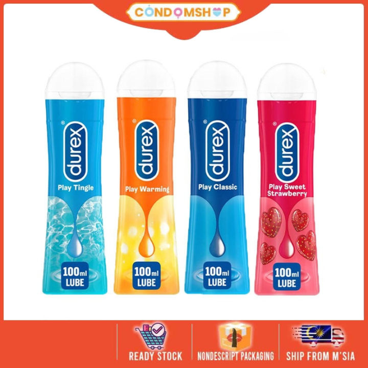 Durex Play Lubricate 4 in 1 Pack ( Saucy Strawberry , Aloe Vera ...