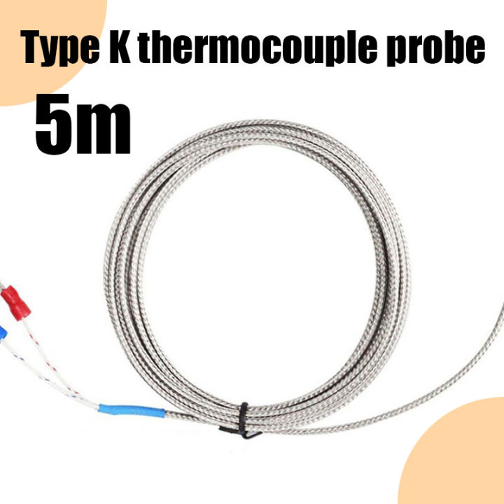 5m Type K Thermocouple Probe Thermocouple Thread M6 Screw Type K For ...