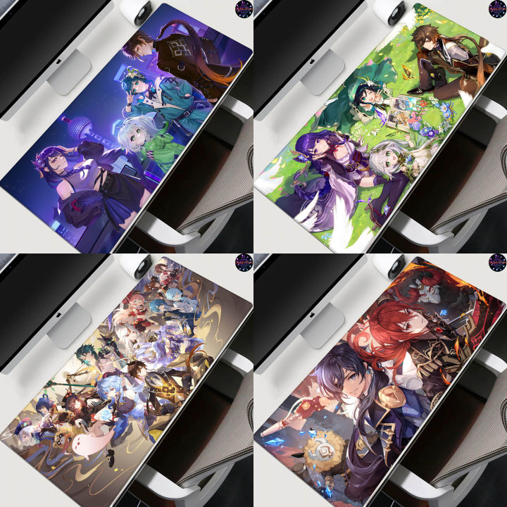 Lót Chuột Genshin Impact, , Mực In Nét, Cao Su Chất Lượng Cao, Nhiều Mẫu Đẹp 30x80, 40x90cm ...