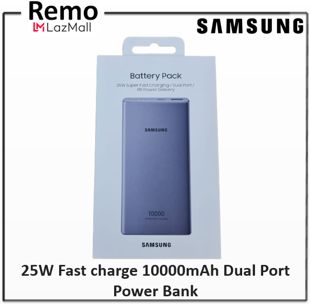 Samsung 25W Super Fast Charging Battery Pack (Powerbank) 10,000mAh Dual ...