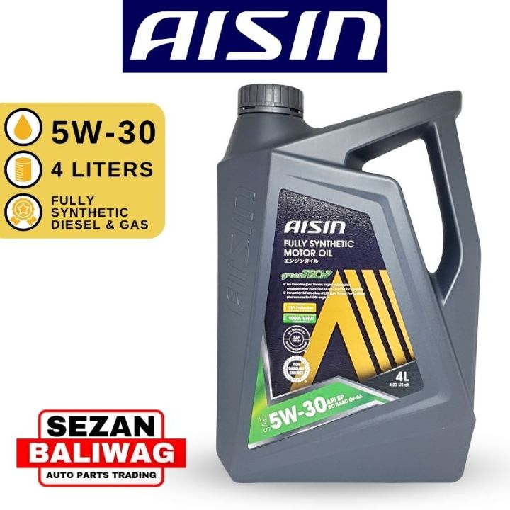 AISIN GREENTECH 5W-30 FULLY SYNTHETIC ENGINE OIL 4L 1L GASOLINE ...