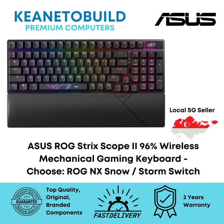 ROG Strix Scope II 96% Wireless Mechanical Gaming Keyboard - ROG NX ...