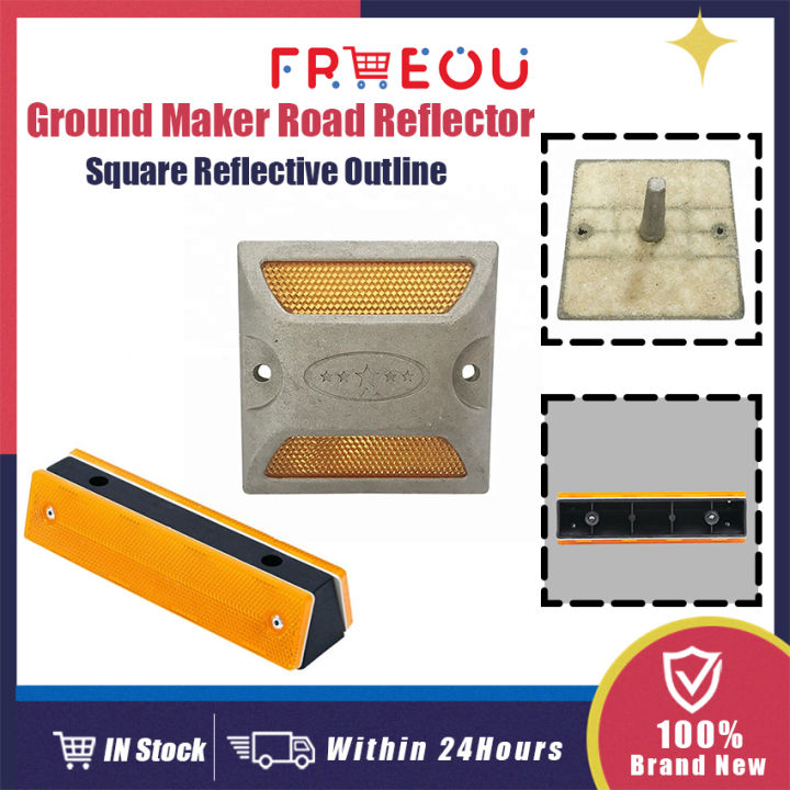 Aluminum Ground Marker Road Reflectors 100*100mm Highway Underground ...