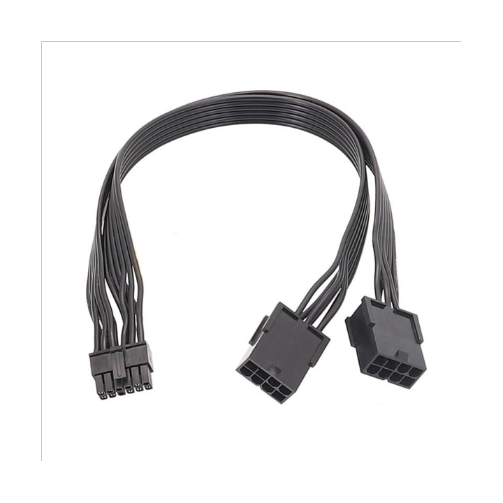 1Pcs Dual PCIe 8 Pin Female to Mini 12 Pin Male GPU Power Adapter Cable ...
