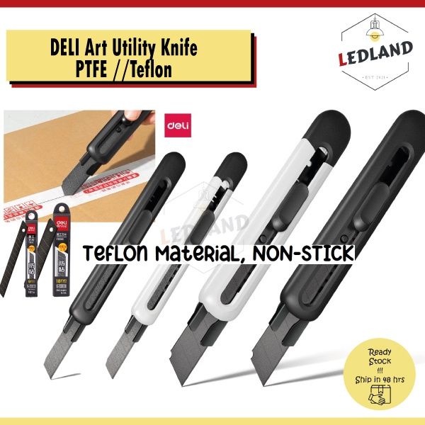 LEDLAND DELI Teflon Coated Non-Stick Utility Knife Cutter Box Opener ...