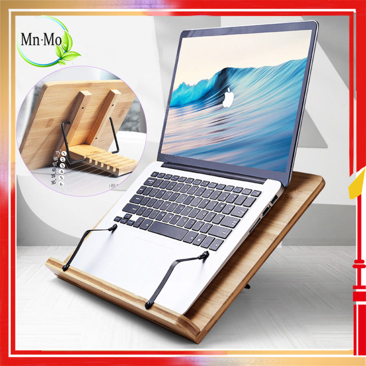 Laptop Stand Holder Wood Adjustable Foldable Computer Rack Shelf Tablet ...