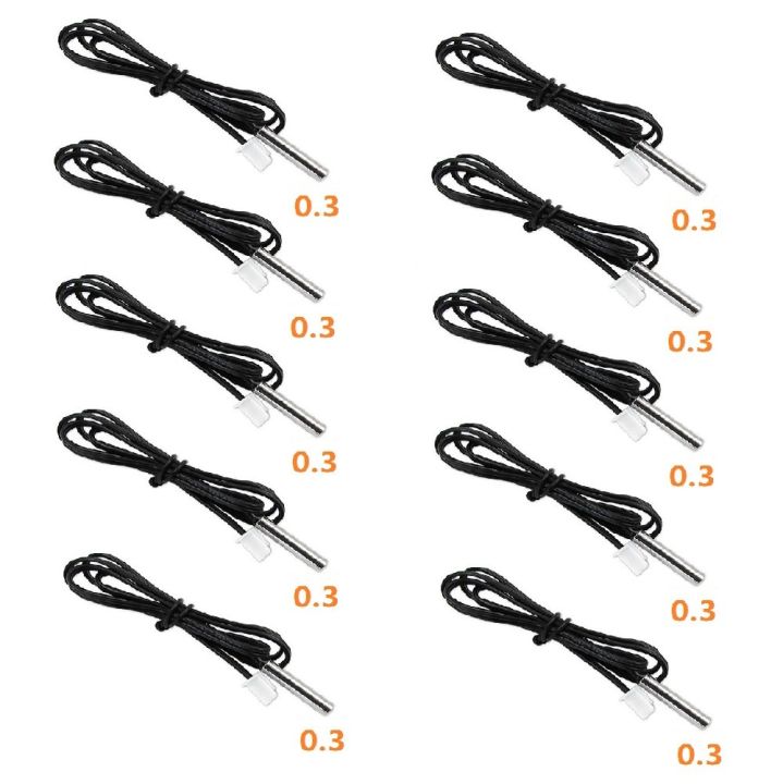 Thermistor Temperature Sensor Heaters Sensor Probe 10pcs Thermistor ...