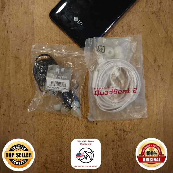LG PHONE HI-RES BASS EARPHONE 3.5MM WITH MIC 100% ORIGINAL USED | Lazada