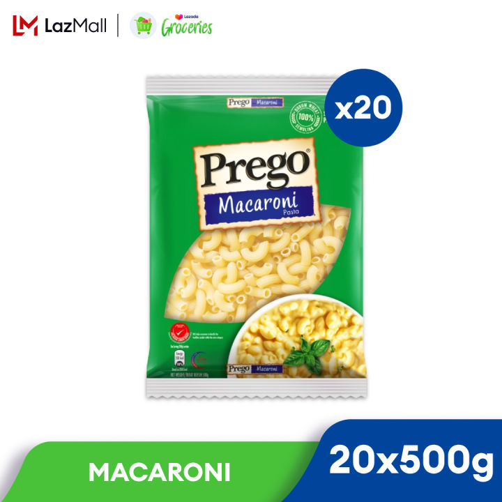 [CARTON] Prego Macaroni 20 x 500g | Lazada