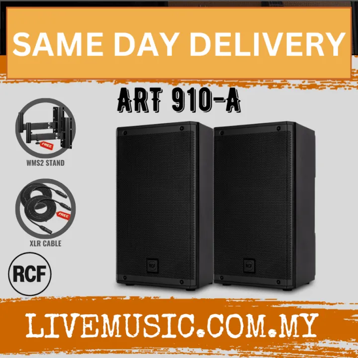 RCF ART 910-A 10" 2100W 2-Way Active Speaker With Speaker Stand And ...