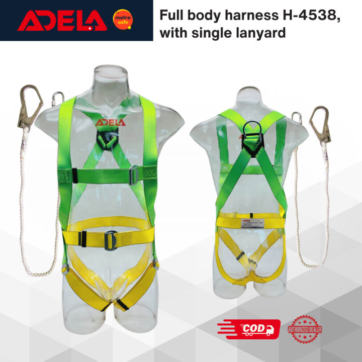 ADELA H-4538 Heavy Duty Full Body Harness with Back Support | Lazada PH