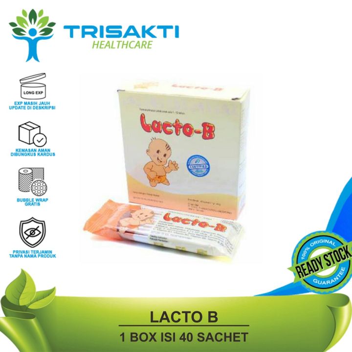 Lacto B [1 Box isi 40 Sachet] - - Probiotik Untuk Diare | Lazada Indonesia