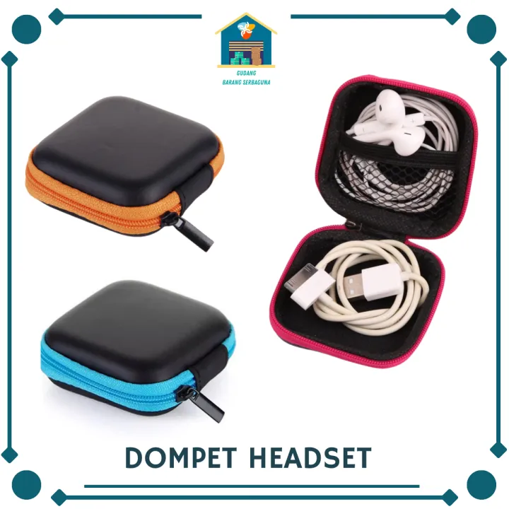 GBS Dompet Headset & Koin Pouch Penyimpanan Charger Mini Case Organizer ...