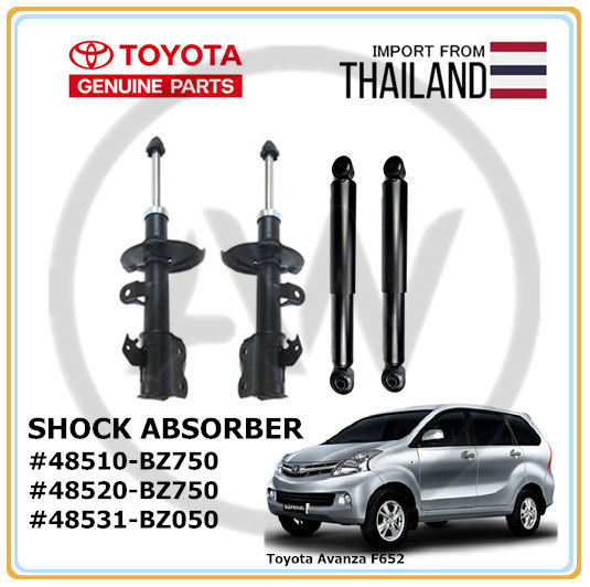 Toyota Avanza 1.5 F652 F654 2012-2021 Front Rear Shock Absorber [1 Pair ...