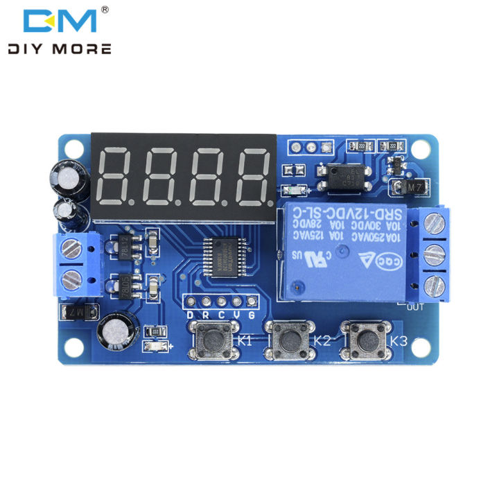 diymore DC 12V LED Display Digital Delay Timer Control Switch Relay Module PLC Automation 3 ...